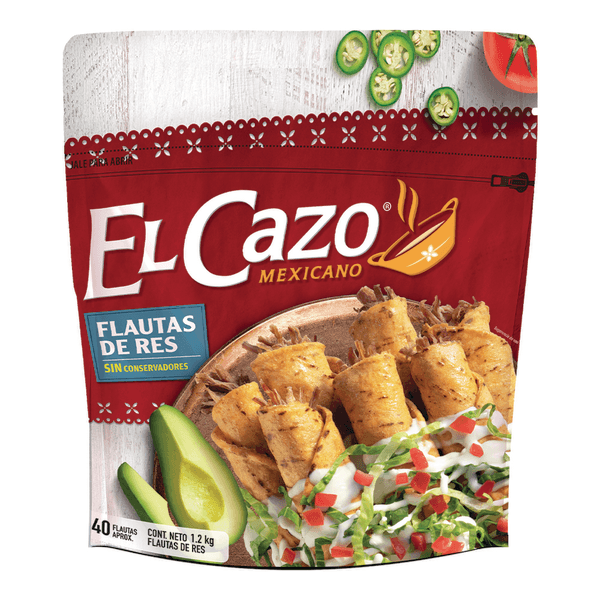 El Cazo Mexican Flautas de Res 40 Pz - H-E-B México