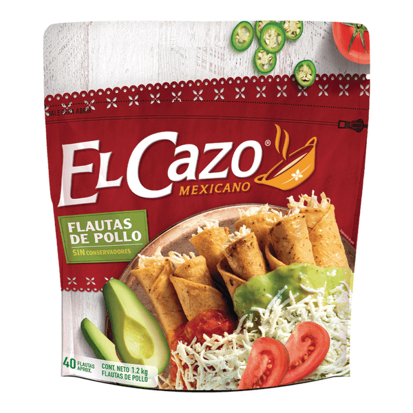 El Cazo Mexican Flautas de Pollo 40 Pz - H-E-B México