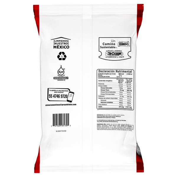 Barcel Chicharrón de Cerdo Natural 90 g - H-E-B México