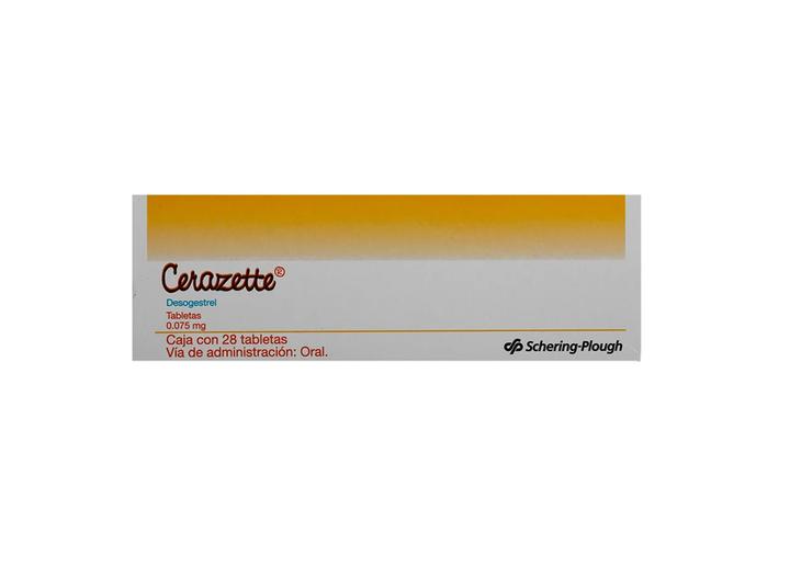 Organon Cerazette 75 Mg Grag 28 Desogestrel 28 Pz - H-E-B México