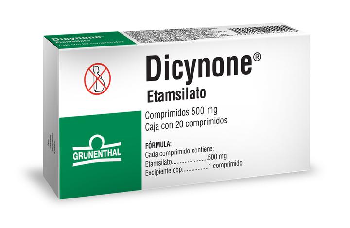 Grunenthal Dicynone 500 Mg 20 Tab Etamsilato 20 P - H-E-B México