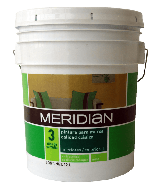 Meridian Pintura Vinil Acrílica Hogar Calidad 3 19 L - H-E-B México