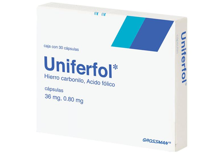 Bausch & Lomb Uniferfol 36.0mg/0.800mg Caps 30 - H-E-B México