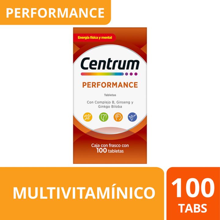 Centrum Multivitaminico Performance con 100 pz - H-E-B México