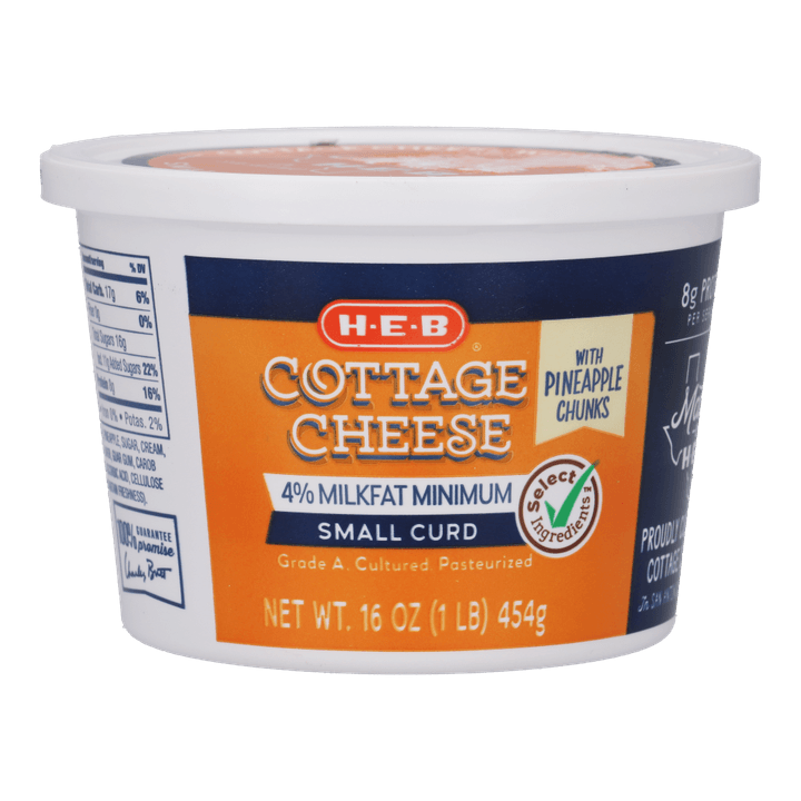HEB Queso Cottage con Trozos de Piña 454 g - H-E-B México