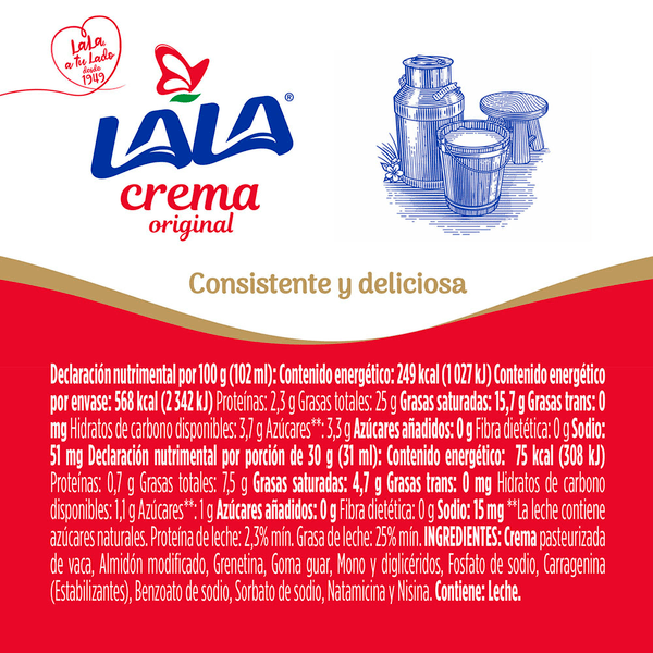 Lala Crema Líquida Fresca Original 233 Ml - Mi Tienda del Ahorro