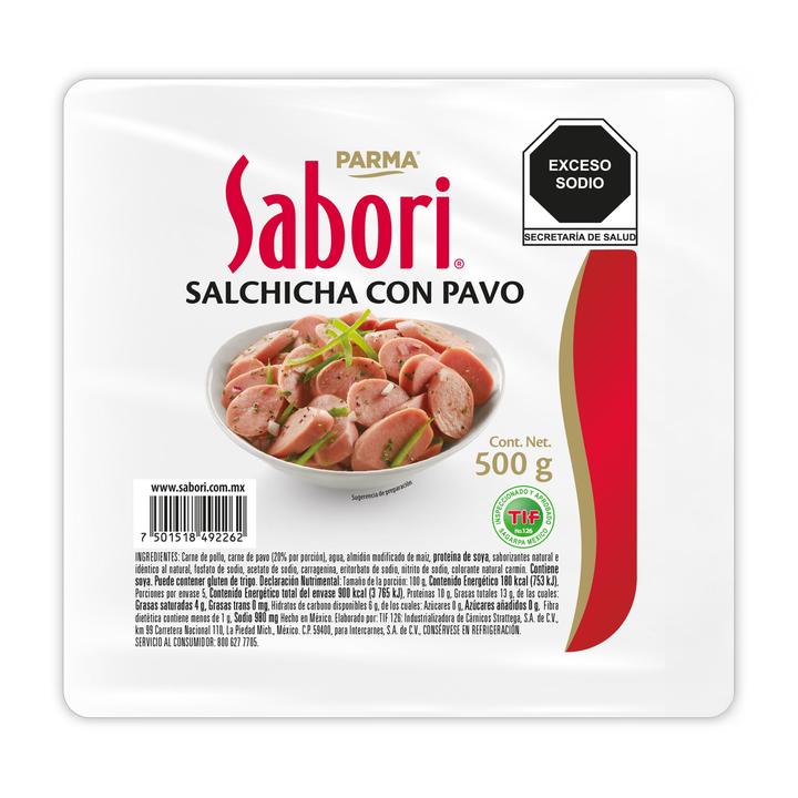 Sabori Salchicha con Pavo 500 Gr - H-E-B México