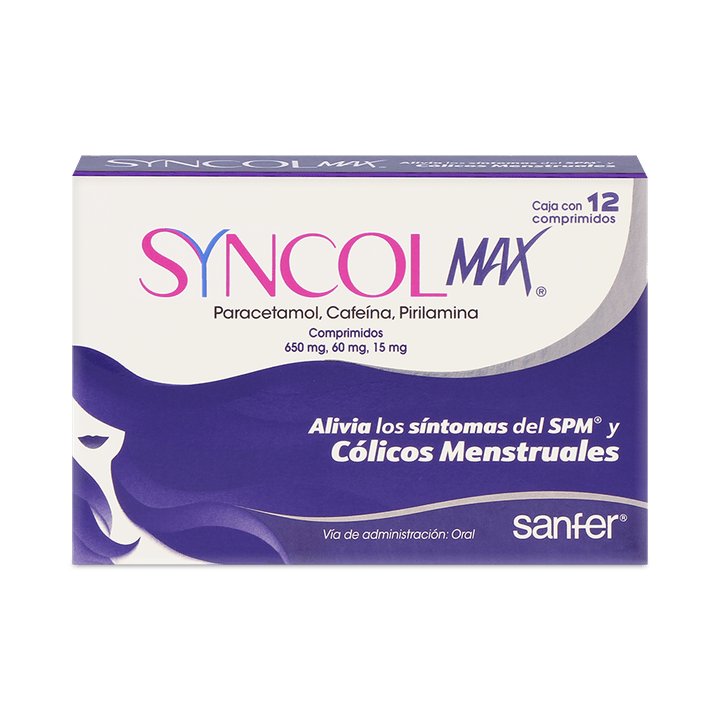 Sanfer Analgésico Syncol Max 12 Pz - Mi Tienda del Ahorro