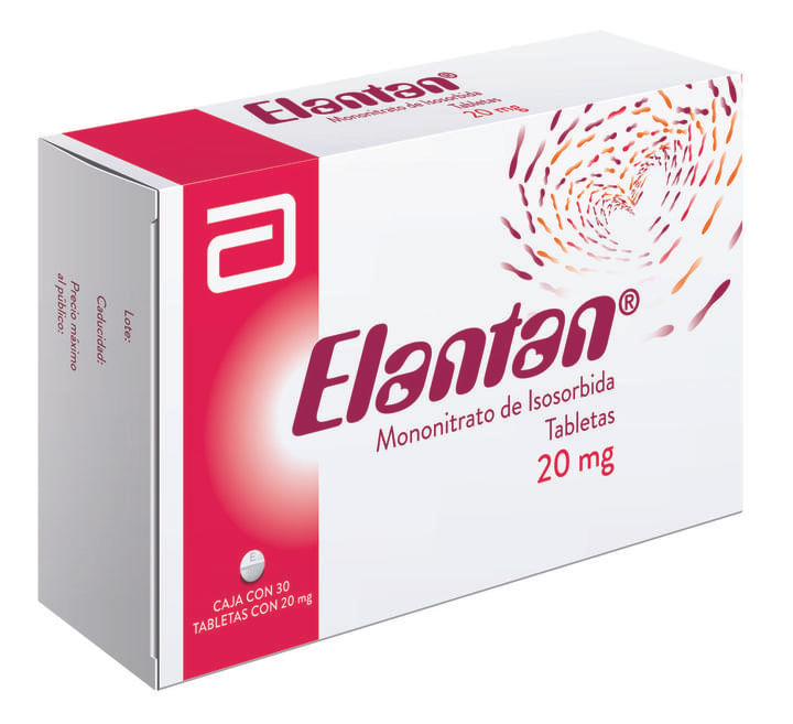 Abbott Elantan 20 Mg 30 Tab Mononitrato de Isosorb - H-E-B México