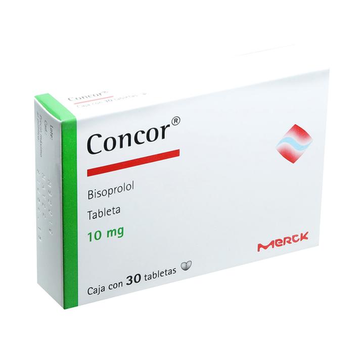 Merck Concor 10 Mg 30 Gra Bisoprolol Fumarato 30 P - H-E-B México