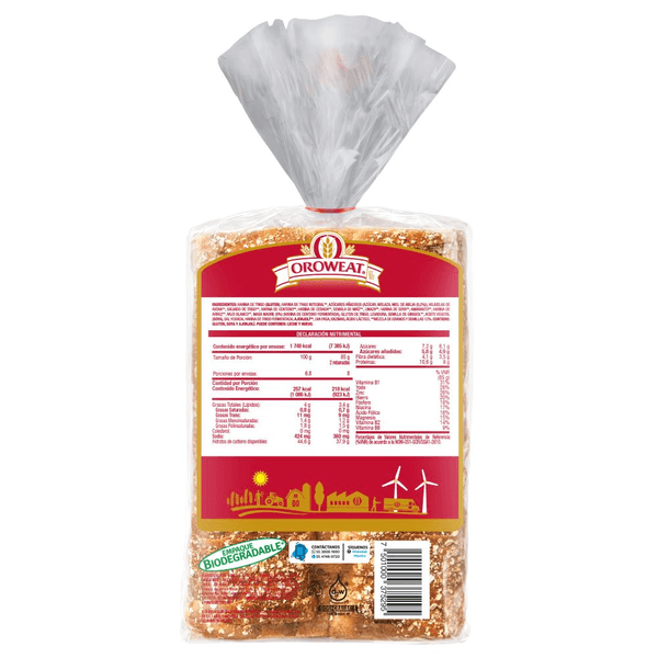 Oroweat Pan Integral 12 Granos 680 g - Mi Tienda del Ahorro