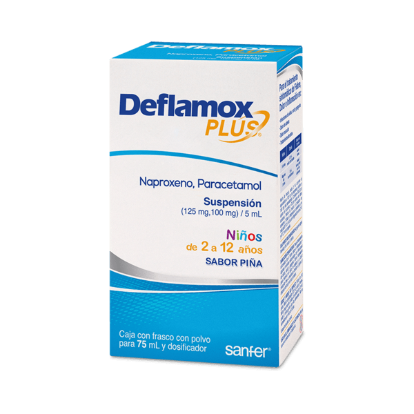 Sanfer Analgésico Deflamox Plus Niños Sabor Piña 7 - H-E-B México