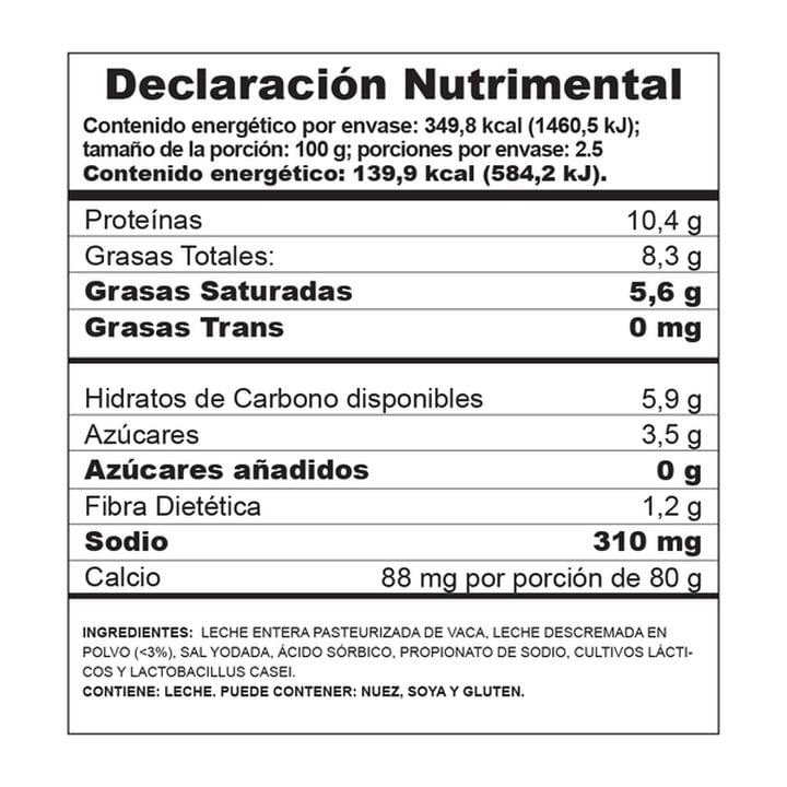 Libanius Jocoque Seco Natural 250 g - H-E-B México