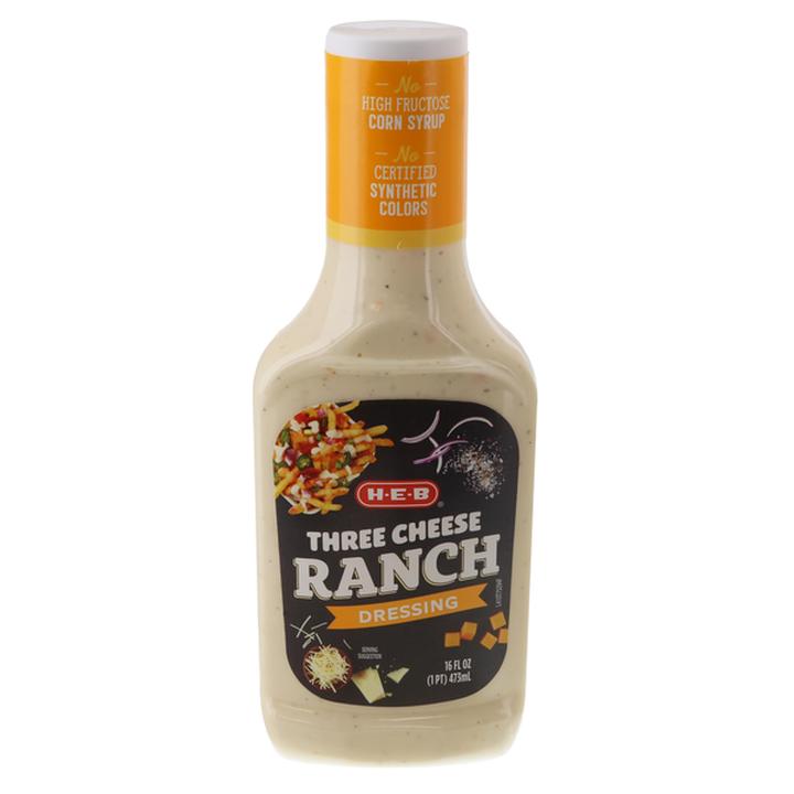 HEB Aderezo Ranch 3 Quesos Botella 473 ml - H-E-B México