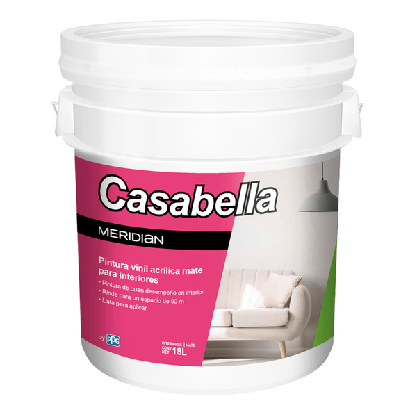 Meridian Pintura Vinil Acrílica Casabella 18 L - H-E-B México