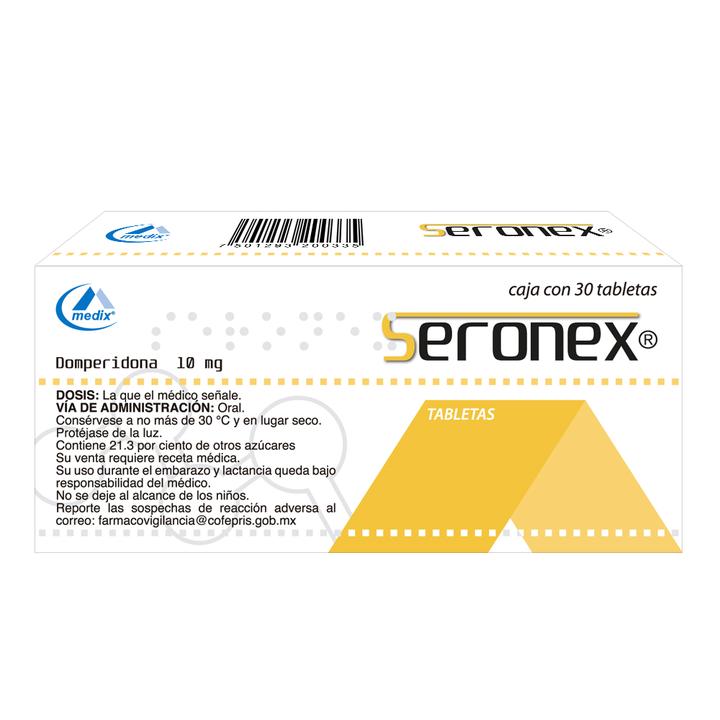 Medix Seronex 10 Mg 30 Tab Domperidona 30 Pz - H-E-B México