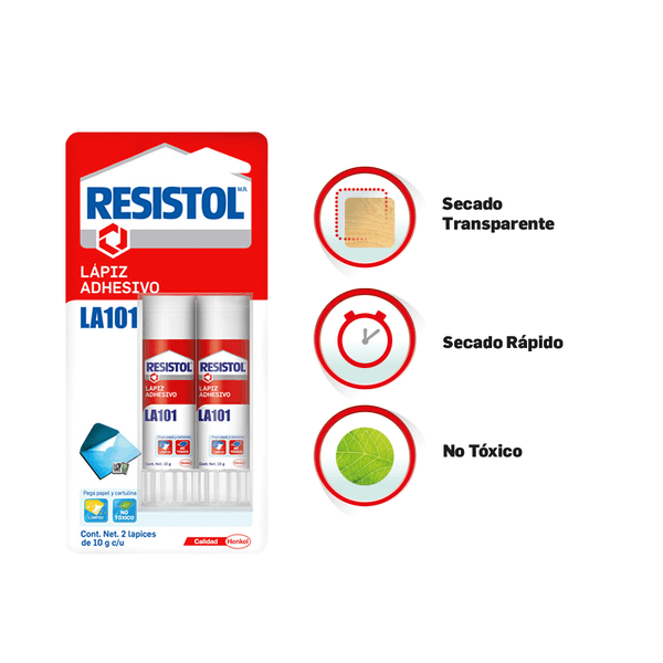 Resistol Pack de Pegamento La101 Barra 10 g - H-E-B México