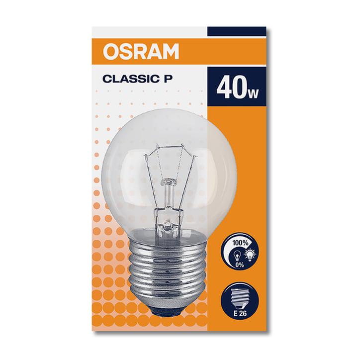 Foco Incandescente Osram P45 Luz Cálida 40 Watts - Mi Tienda del Ahorro