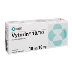 Organon Vytorin 10/ 10 Mg 28 Cpr Ezetimiba, Simvas - H-E-B México