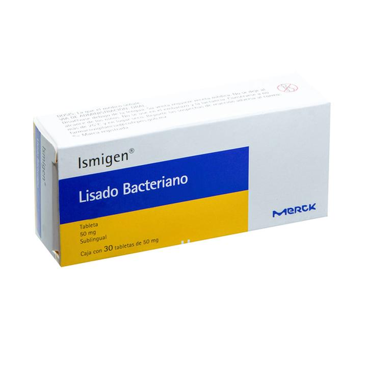 Merck Ismigen 50 Mg 30 Tab Sub Lisados Bacterianos - H-E-B México