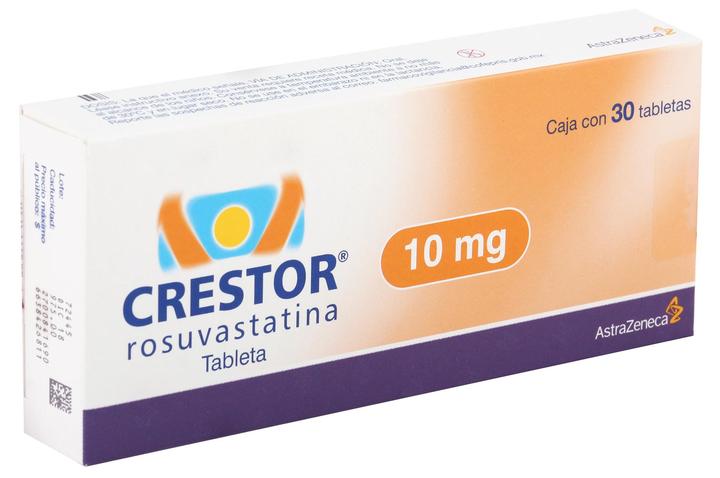 Astra Zeneca Crestor 10 Mg 30 Tab Rosuvastatina 30 - H-E-B México