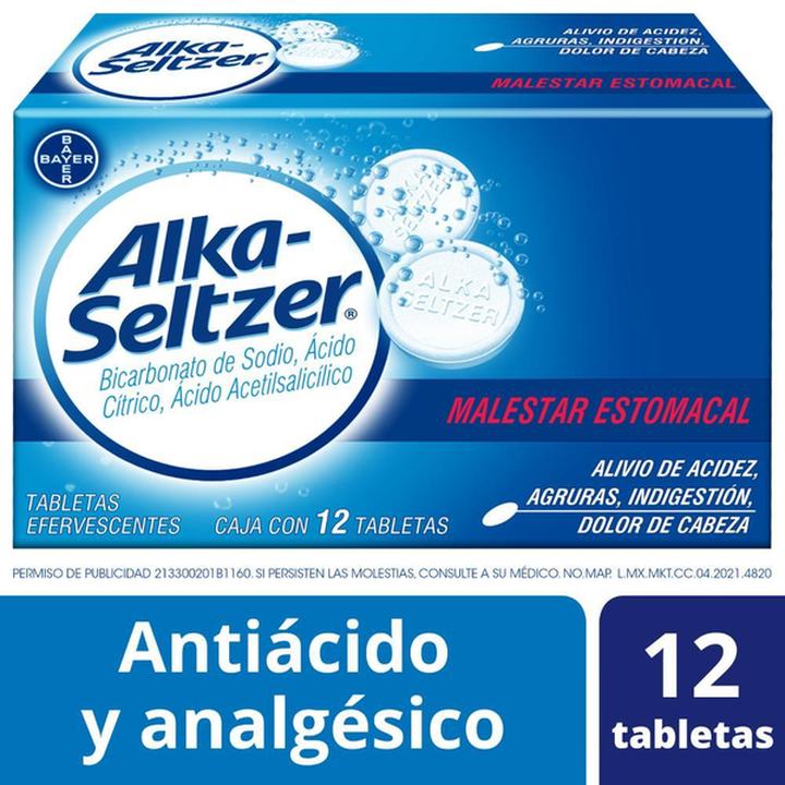 Bayer Alka-Seltzer Antiacido con 12 pz - H-E-B México