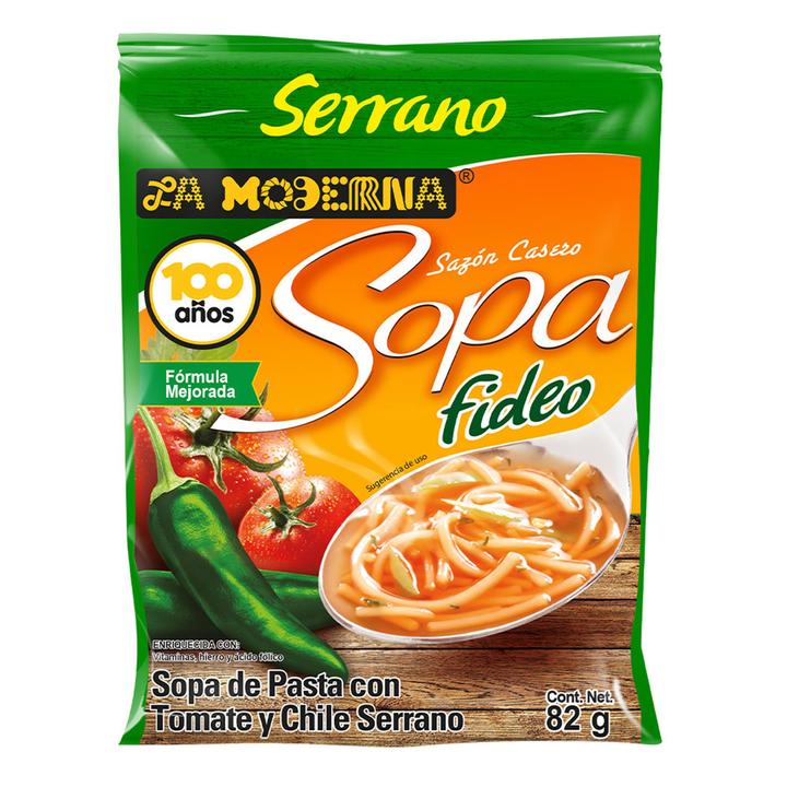 la Moderna Sopa Fideo con Tomate Y Chile Serrano 8 - Mi Tienda del Ahorro