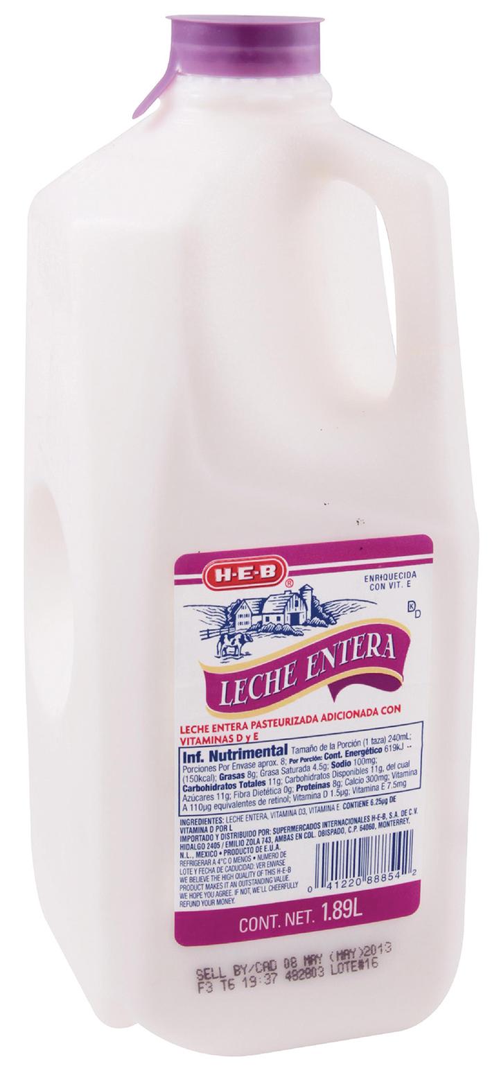 HEB Leche Entera 1.89 L - H-E-B México