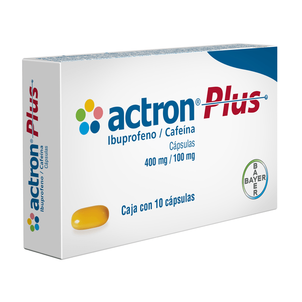 Bayer Rx Actron Plus 400/100 Mg Caps 10 Ibuprofeno - H-E-B México