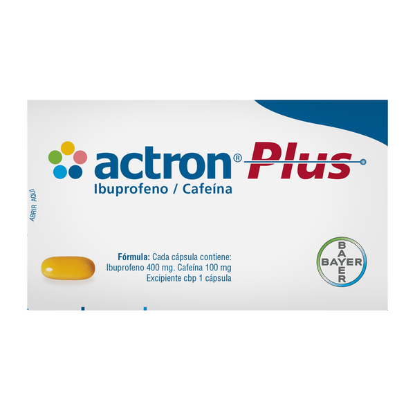Bayer Rx Actron Plus 400/100 Mg Caps 10 Ibuprofeno - H-E-B México