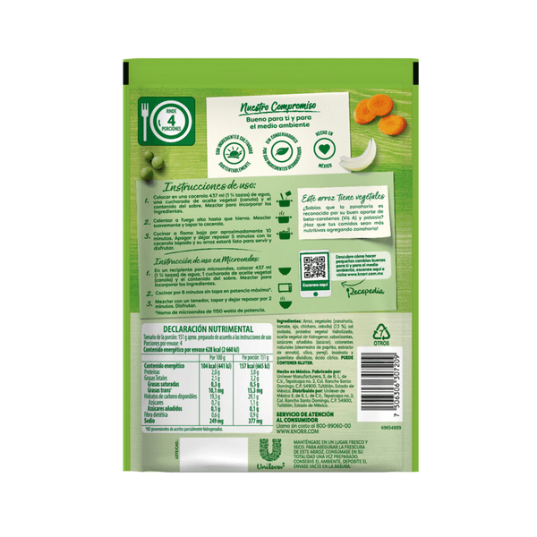 Knorr Arroz a la Mexicana en Sobre 155 g - Mi Tienda del Ahorro