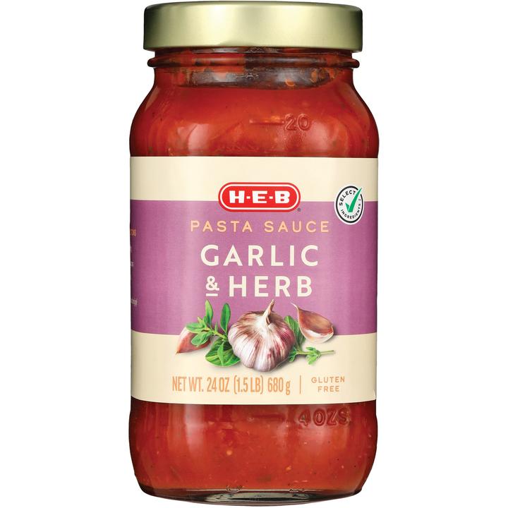 HEB Salsa Para Pasta Ajo Y Hierbas 737 g - H-E-B México