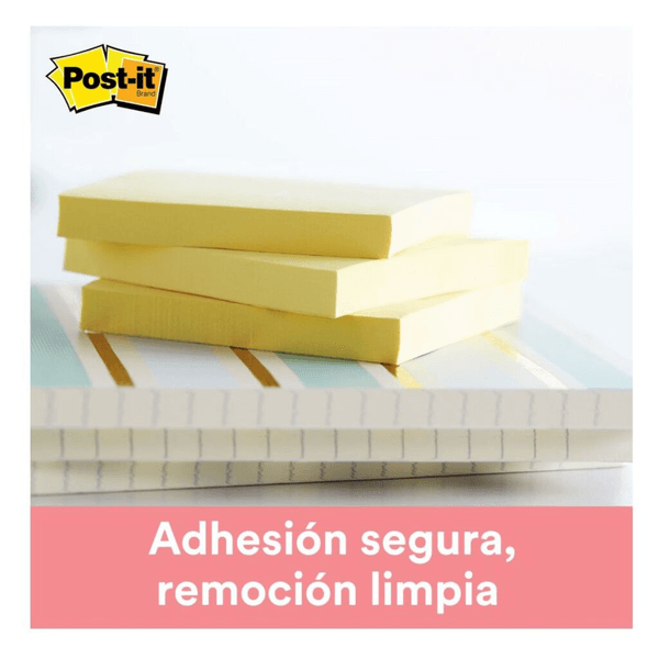 Post-It Notas Adhesivas Color Amarillo Block 1 Pz - H-E-B México