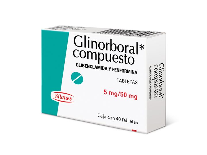 Silanes Glinorboral Comp 5/50mg 40tab 40 Pz - H-E-B México