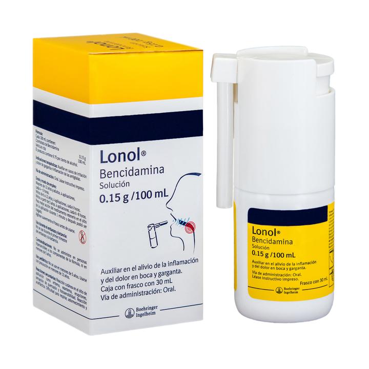 Sanfer Lonol Bencidamina En Spray 30 ml - H-E-B México