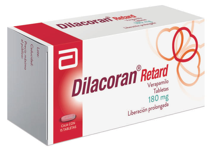 Abbott Dilacoran Retard 180 Mg 15 Tab Verapamilo 1 - H-E-B México