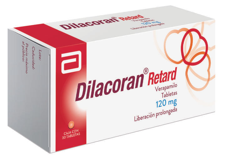 Abbott Dilacoran Retard 120 Mg 30 Tab Verapamilo 3 - H-E-B México