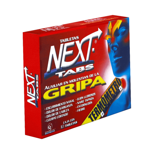 Next Tabs Antigripal con 10 pz - Mi Tienda del Ahorro