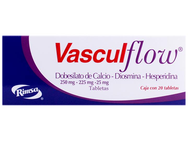Teva Vascul-Flow 250/225/25mg Tab 20 20 Pz - H-E-B México