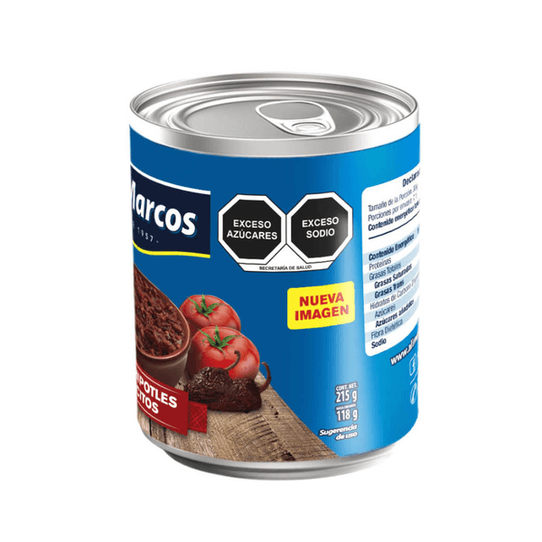 San Marcos Chile Chipotle Trocitos Lata 215 g - Mi Tienda del Ahorro