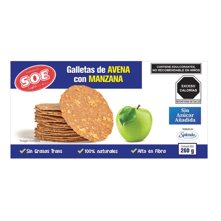 Galletas SOE LIGHT de Avena con Manzana SPLENDA 260 g - Mi Tienda del ...