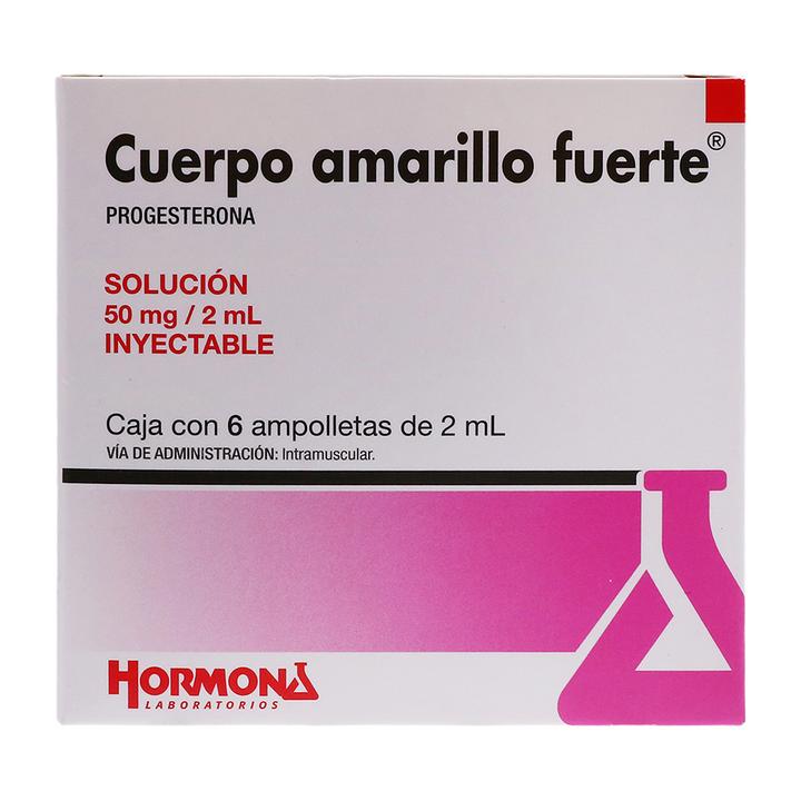 Hormona Cuerpo Amarillo Sol. Iny. 6 Ampo 2ml Proge - H-E-B México