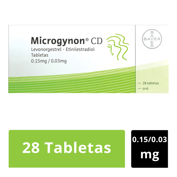 Bayer Rx Microgynon Cd 0.15/0.03mg 28 pz - H-E-B México