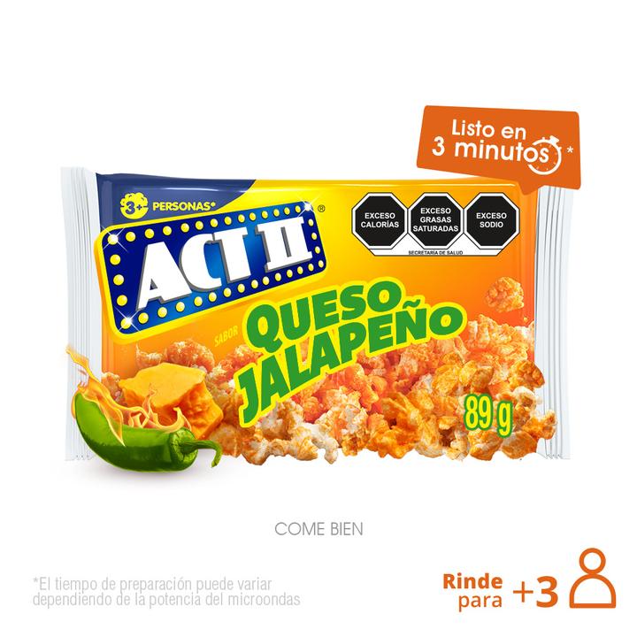 Act Ii Palomitas Para Microondas Sabor Queso Jalap - H-E-B México