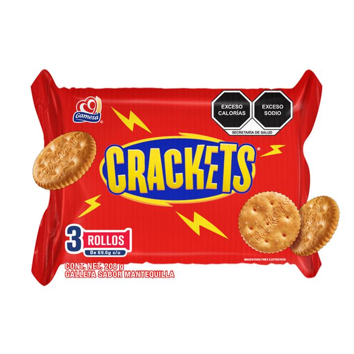 Gamesa Galletas Crackets Sabor Mantequilla 208 g - H-E-B México