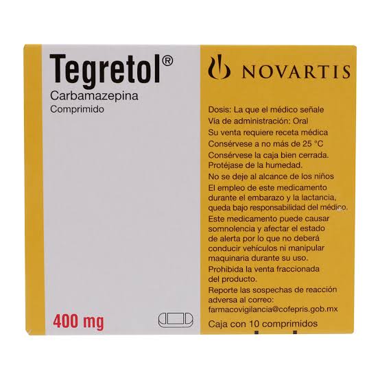 Novartis Tegretol 400 Mg Cpr 10 Carbamazepina 10 P - H-E-B México