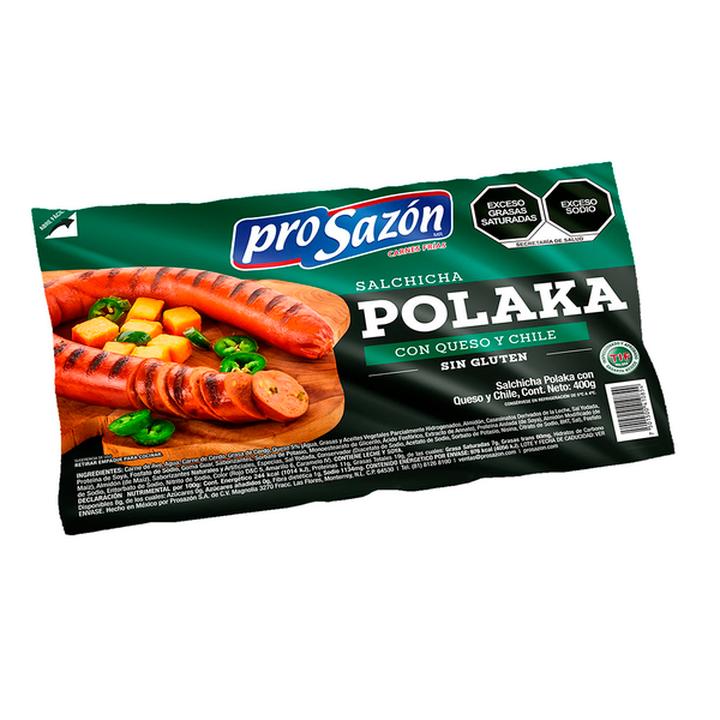 Prosazon Salchicha Polaka de Pavo con Queso Y Chil - H-E-B México