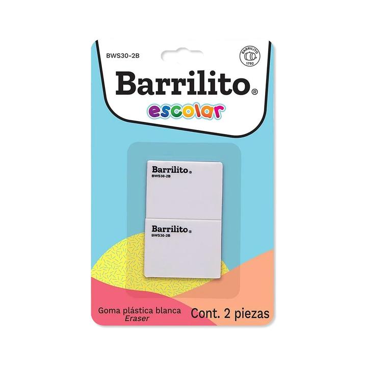 Goma Plástica Barrilito Blanca con 2 pz - H-E-B México