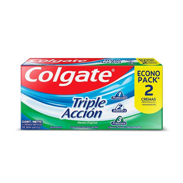 Colgate Pasta Dental Triple Action 2x80 ml - H-E-B México