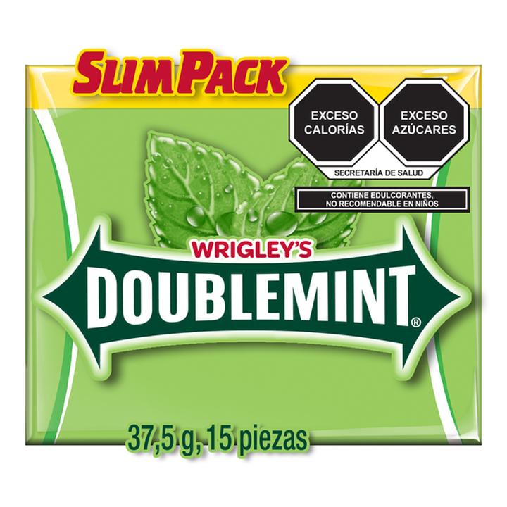 Doublemint Chicles Sabor Menta Paquete de 37.5 g con 15 pz - H-E-B México